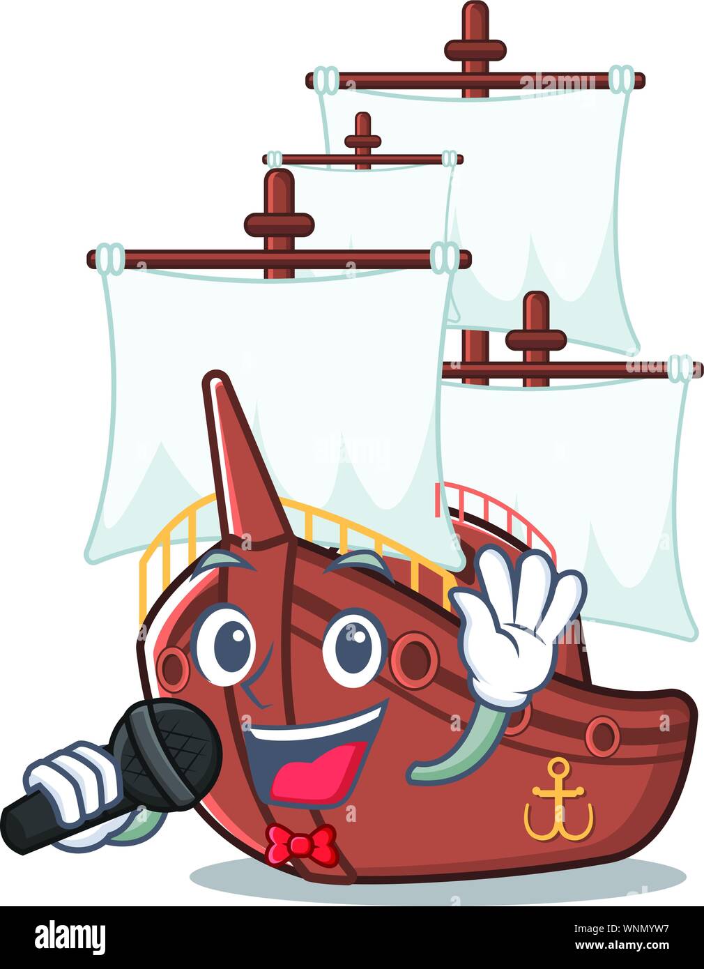 Singing mascot shaped a pirate ship toys Stock Vector Image & Art - Alamy