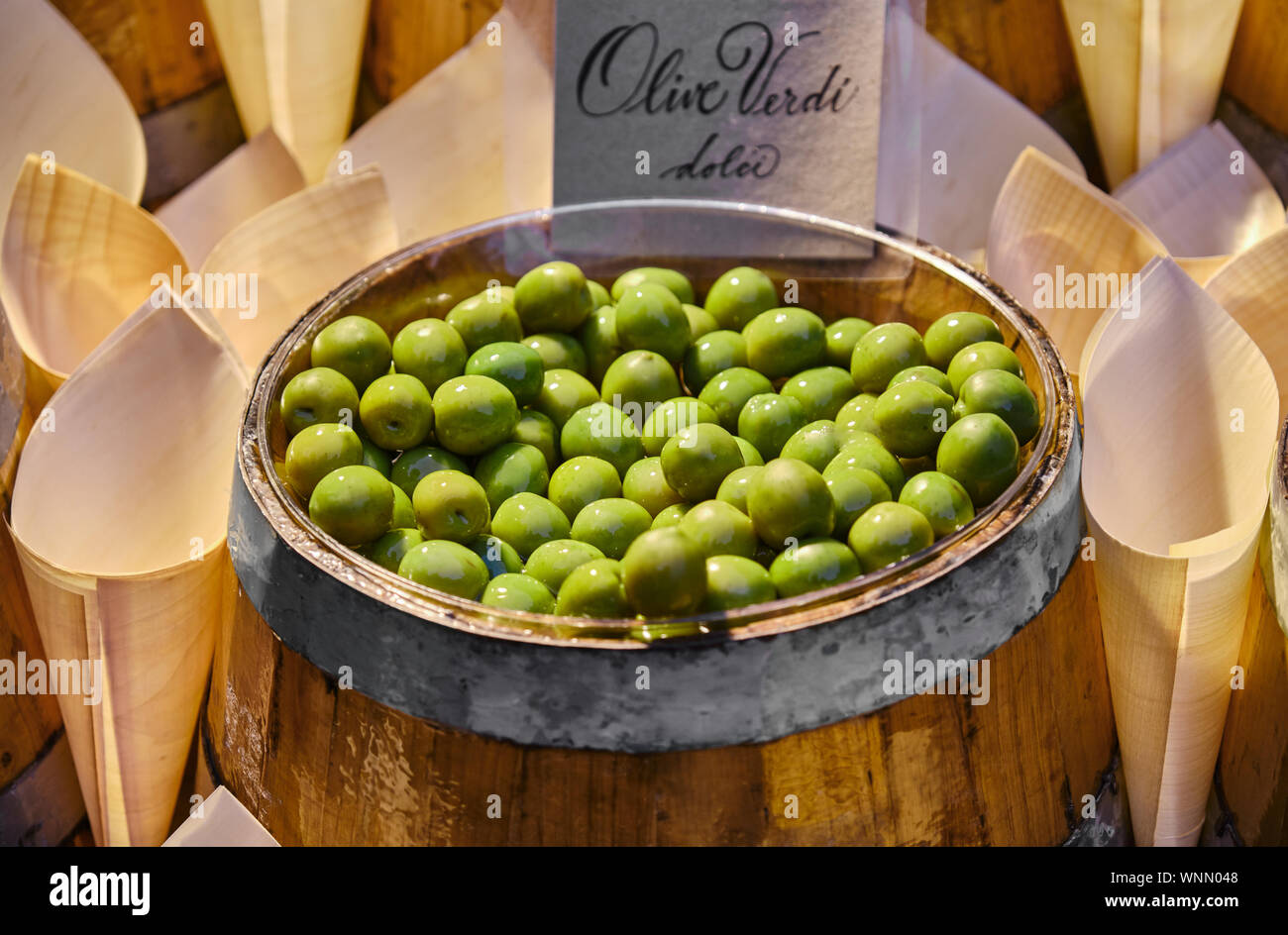Barrel of olives hi-res stock photography and images - Alamy