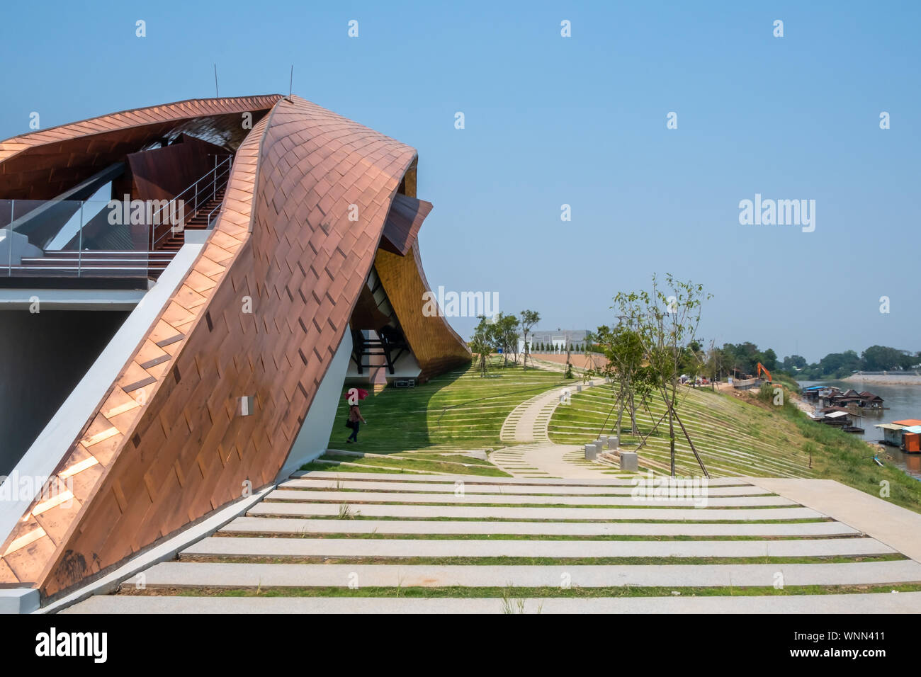 Nakhon Sawan, Thailand - April 12, 2019: View of Pasan, the memorial ...