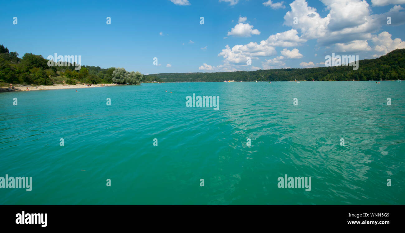 Stunning lac de Vouglans in the Franche Comté region in France Stock ...