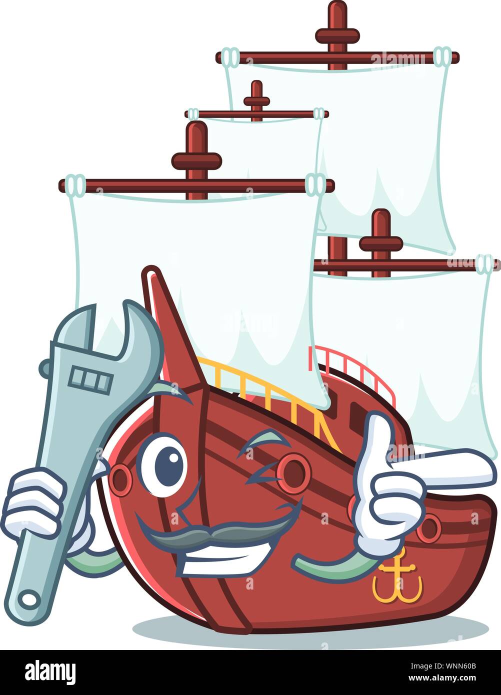 Pirate ship tour boat Cut Out Stock Images & Pictures - Alamy