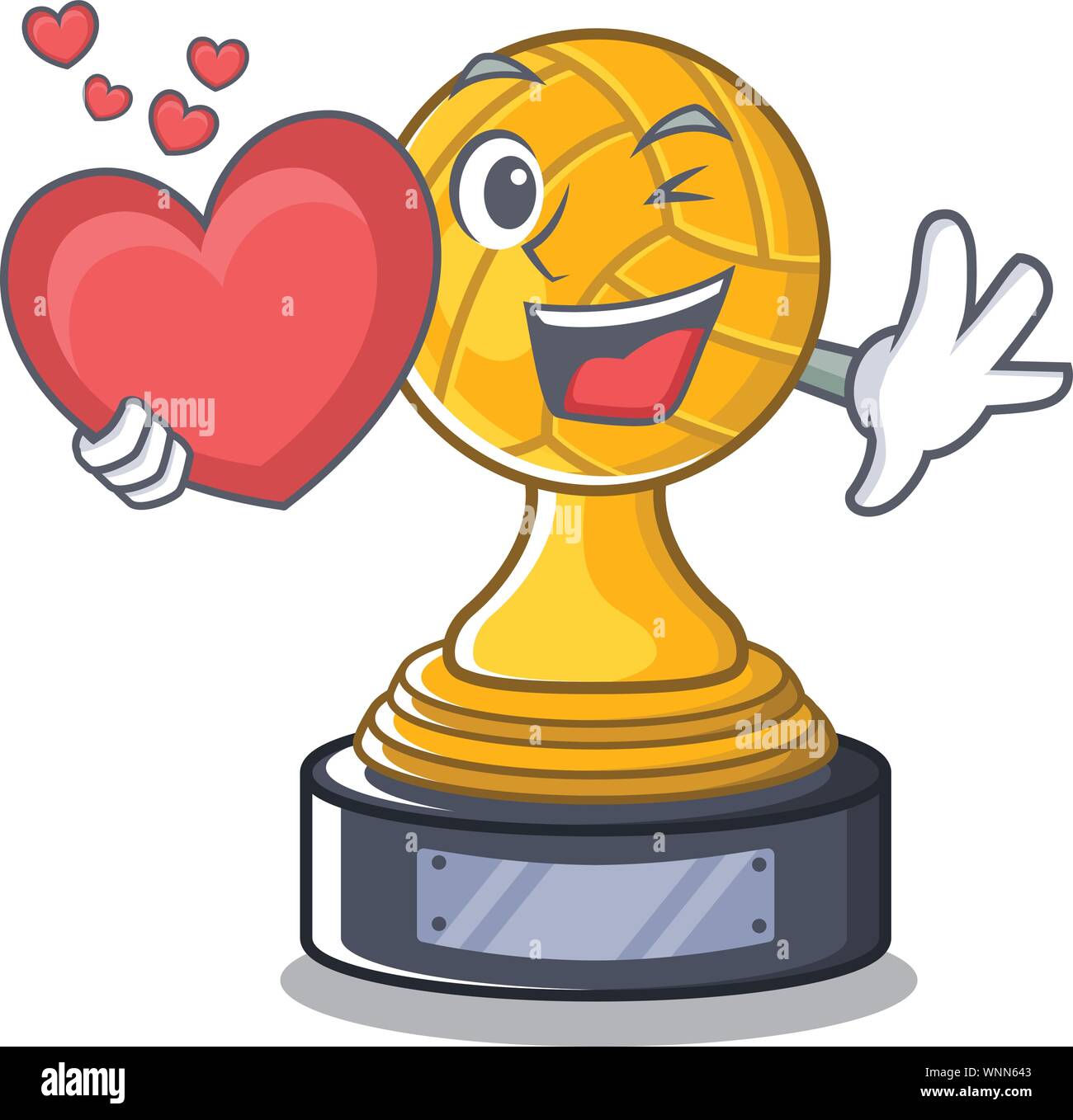 Cartoon character heart shape best hi-res stock photography and images ...