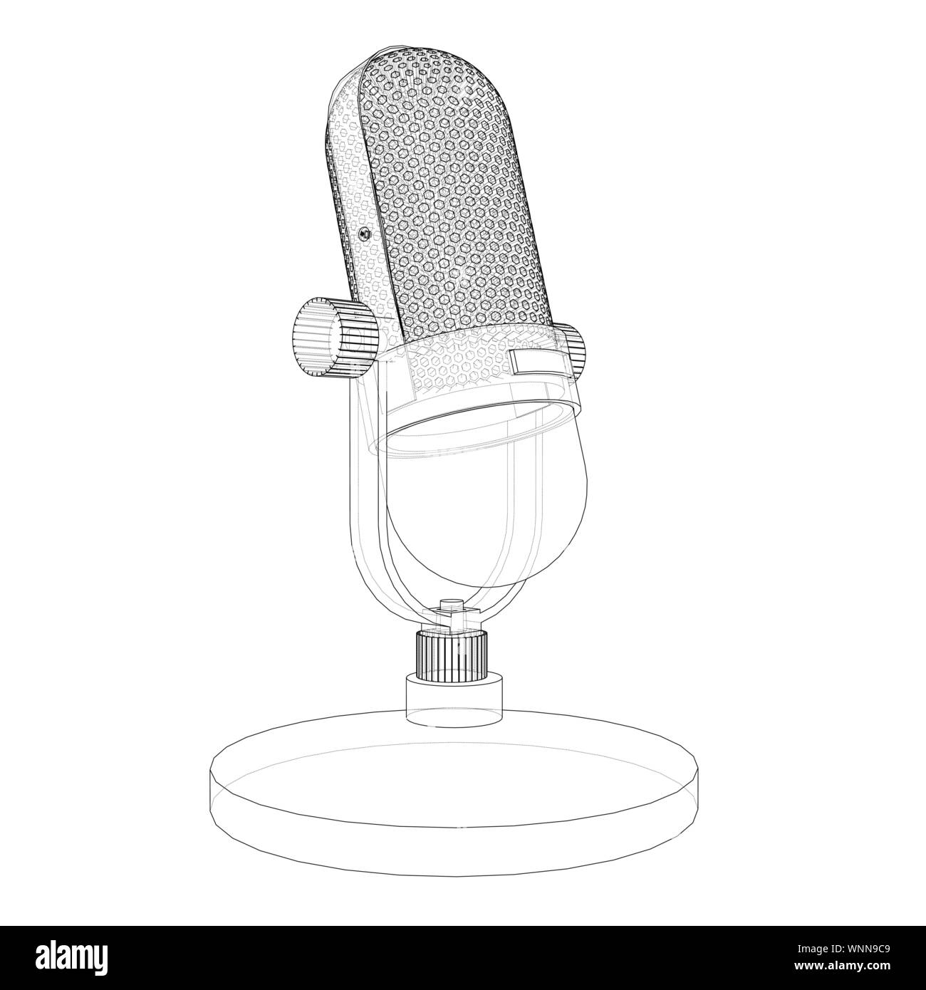 Microphone Cord Vector
