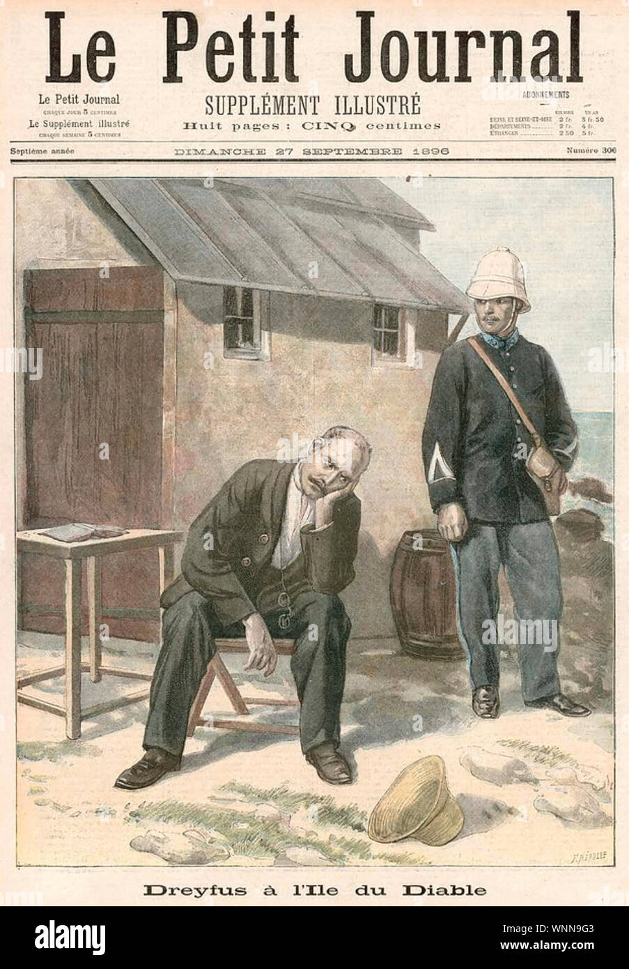 ALFRED DREYFUS (1859-1935) French army officer in exile on Devil's ...