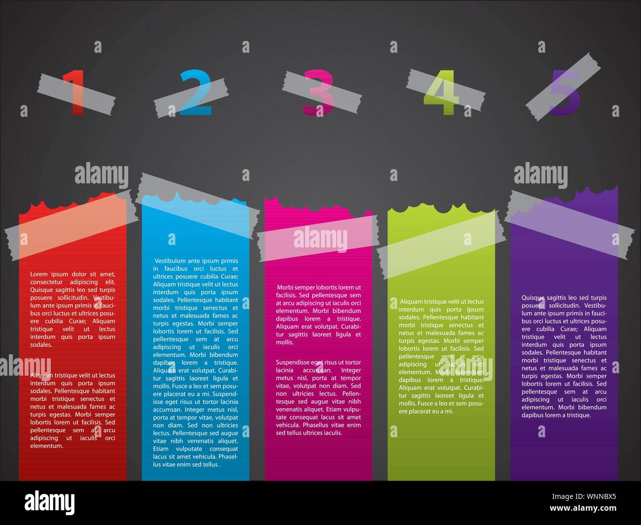 Taped label set Stock Vector Image & Art - Alamy