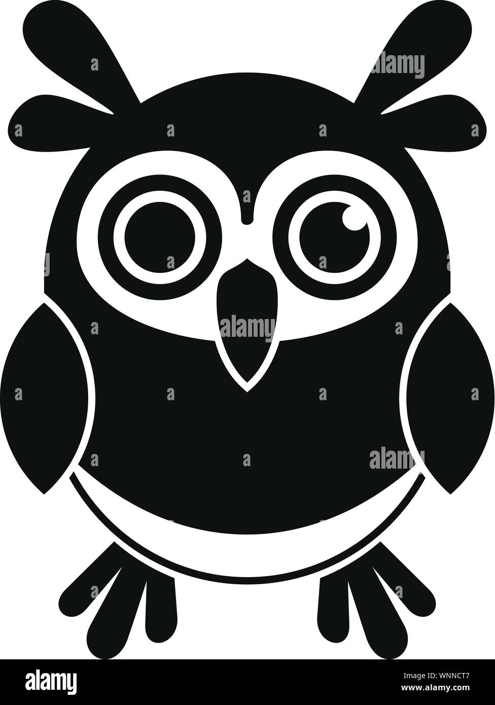 Wild owl icon. Simple illustration of wild owl vector icon for web ...