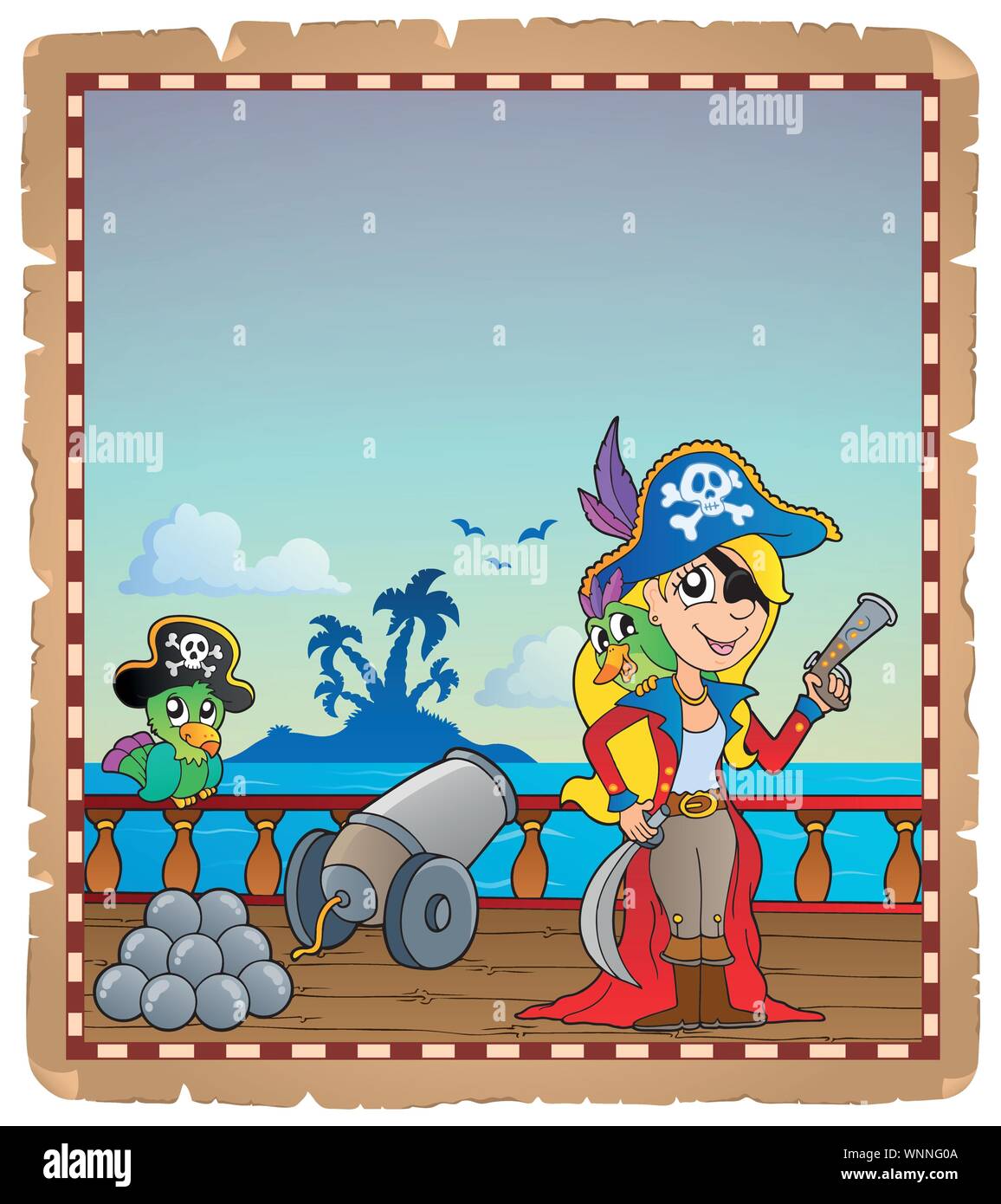 Pirate costume girl Cut Out Stock Images & Pictures - Alamy