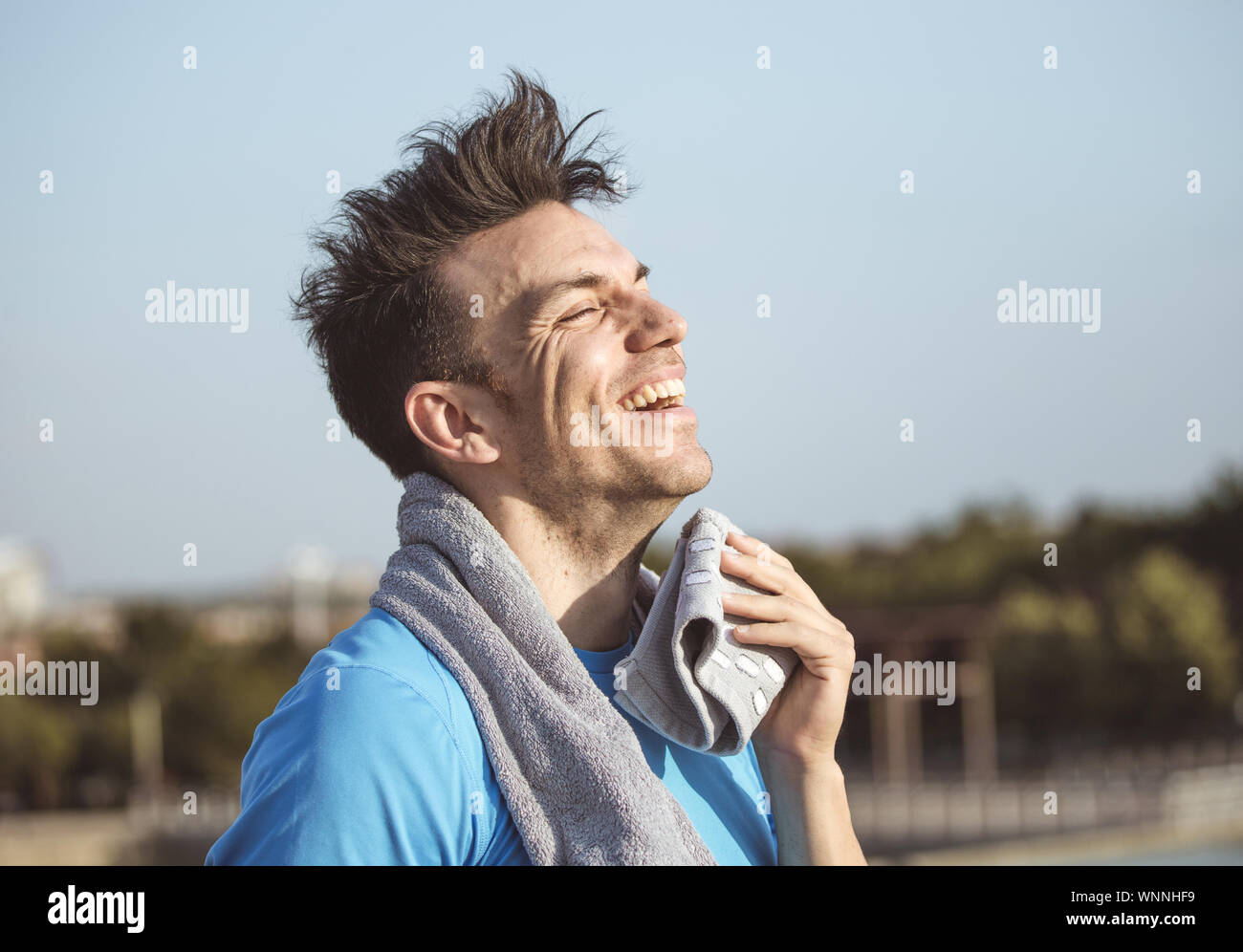 Man Sweat Forehead High Resolution Stock Photography and Images - Alamy