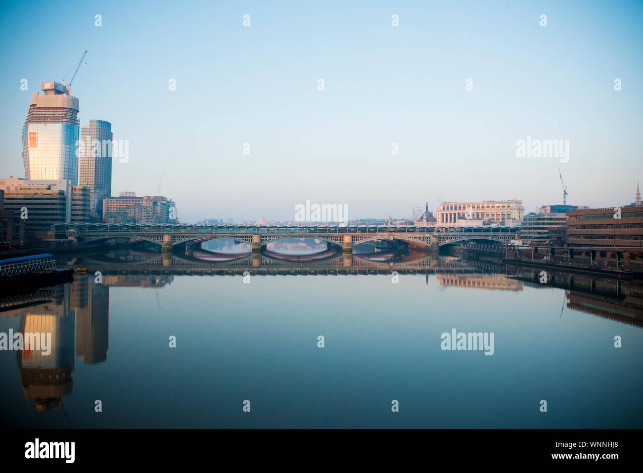 Blackfriar Bridge, London, United Kingdom taken at dawn with ...