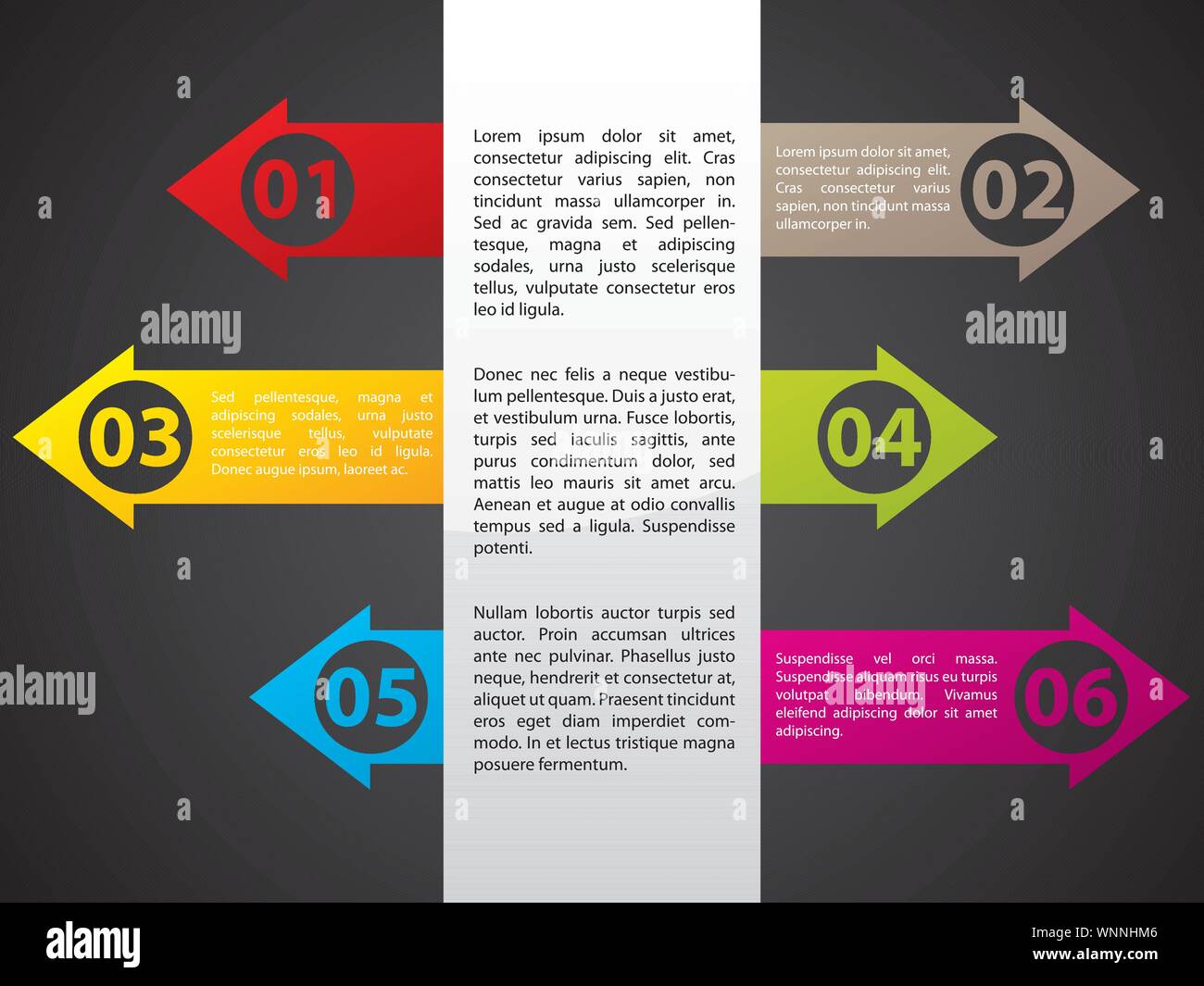 Color arrow labels with numbers Stock Vector Image & Art - Alamy
