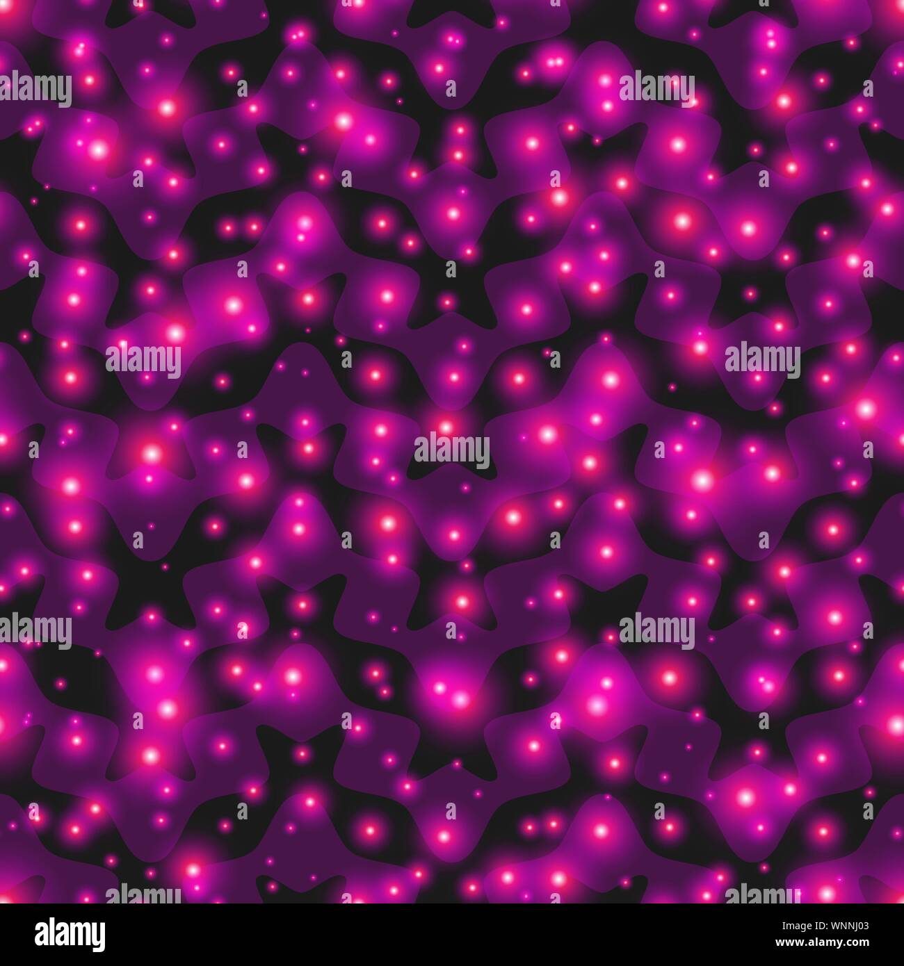 Pink Sparkles on dark seamless background. Neon Gorgeous glittering ...