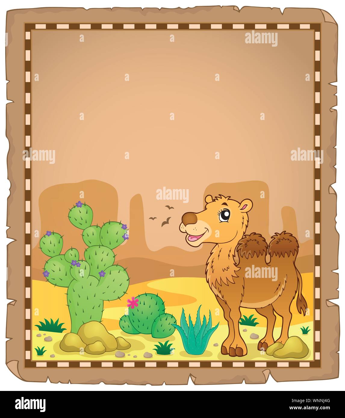 Desert camel environment Cut Out Stock Images & Pictures - Alamy