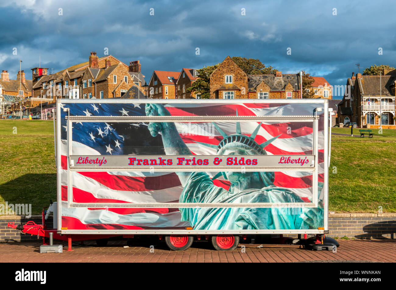 Liberty's Franks Fries & Sides closed snack food stall at Hunstanton ...