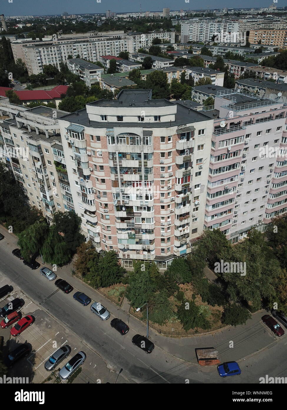 Bucharest Cityscape drone sights Romania Stock Photo - Alamy