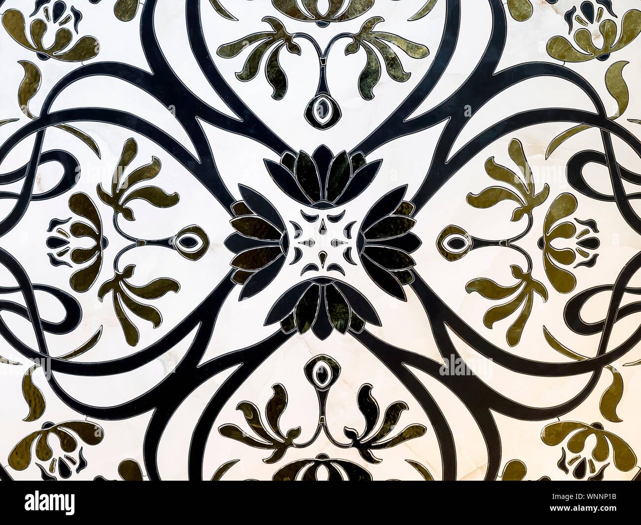 Decorative panel of natural marble with patterns Stock Photo - Alamy