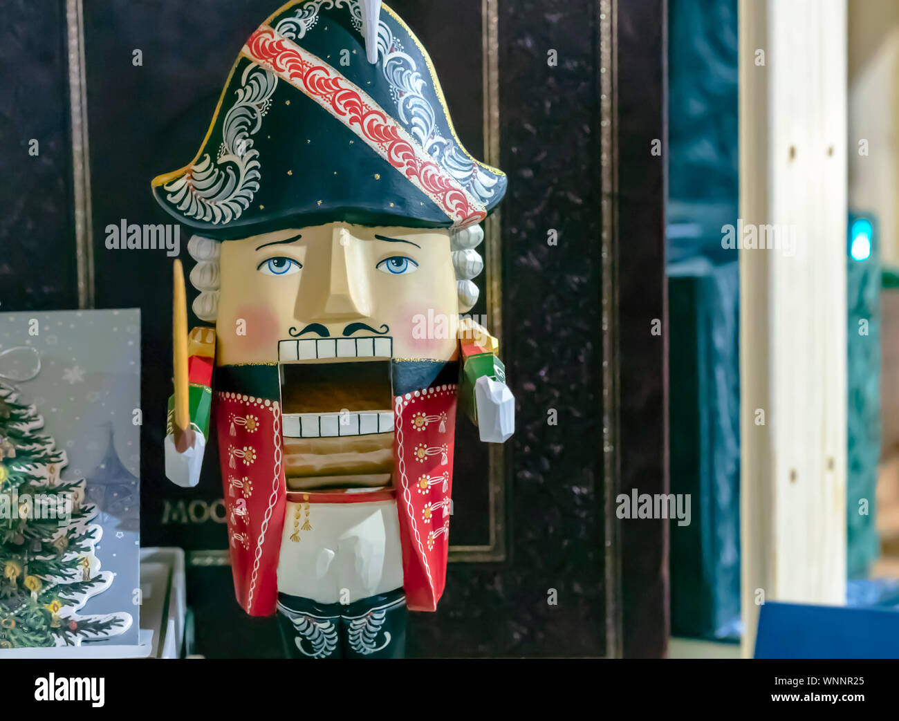 Nutcracker. The figure of a fabulous character. New Year decoration ...