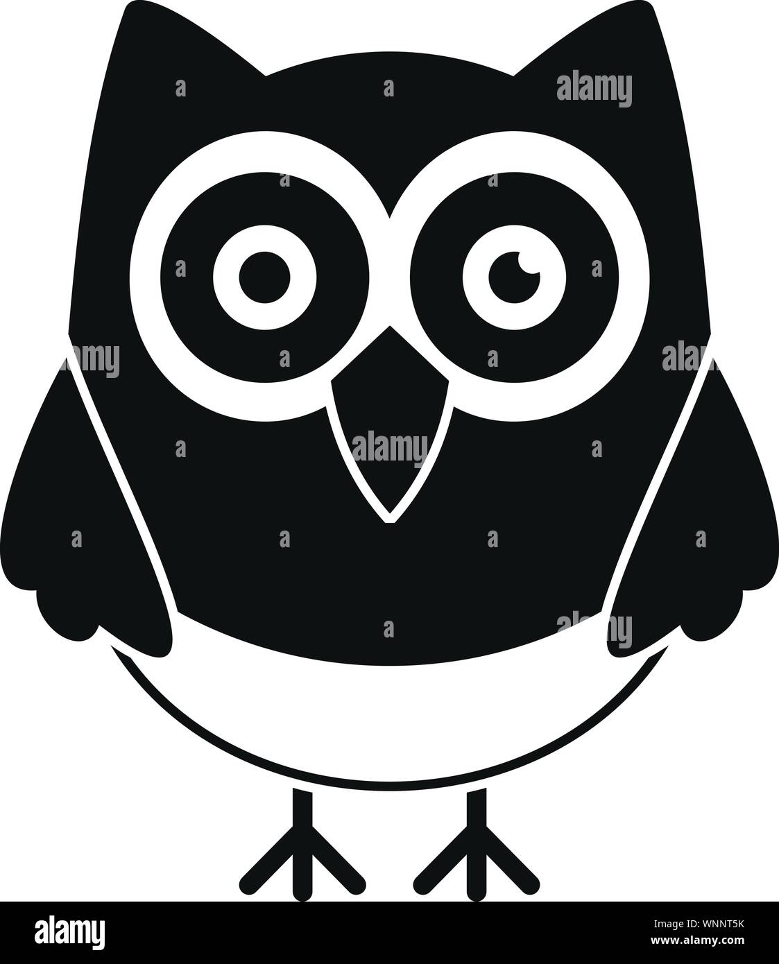 Night owl icon. Simple illustration of night owl vector icon for web ...