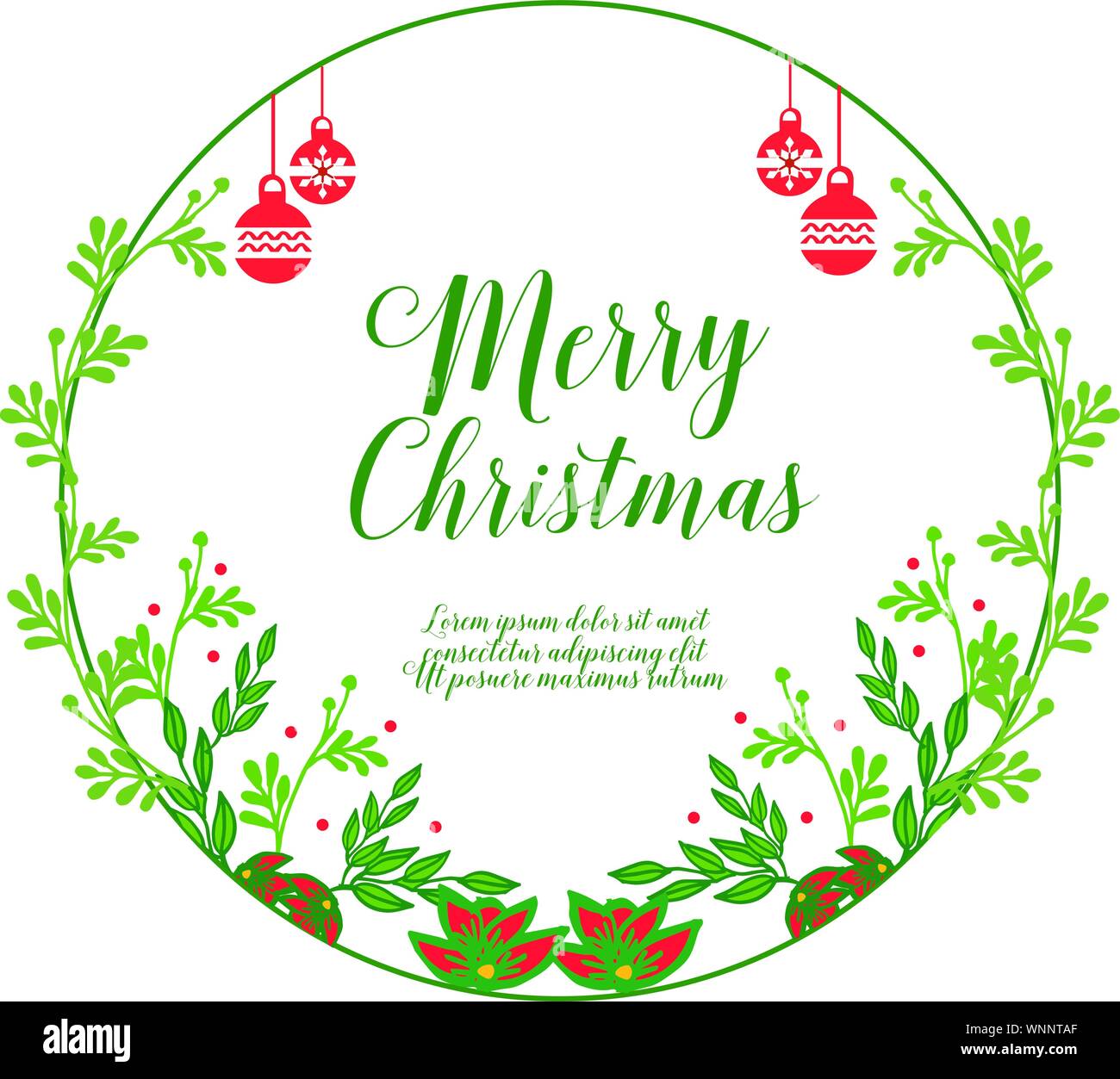Wallpaper of merry christmas, space for text, decorative of frame with ...