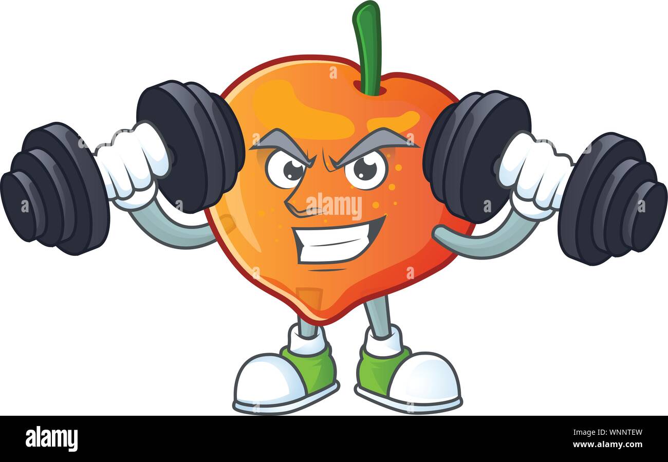 Fitness nectarian fresh cartoon character with mascot Stock Vector ...