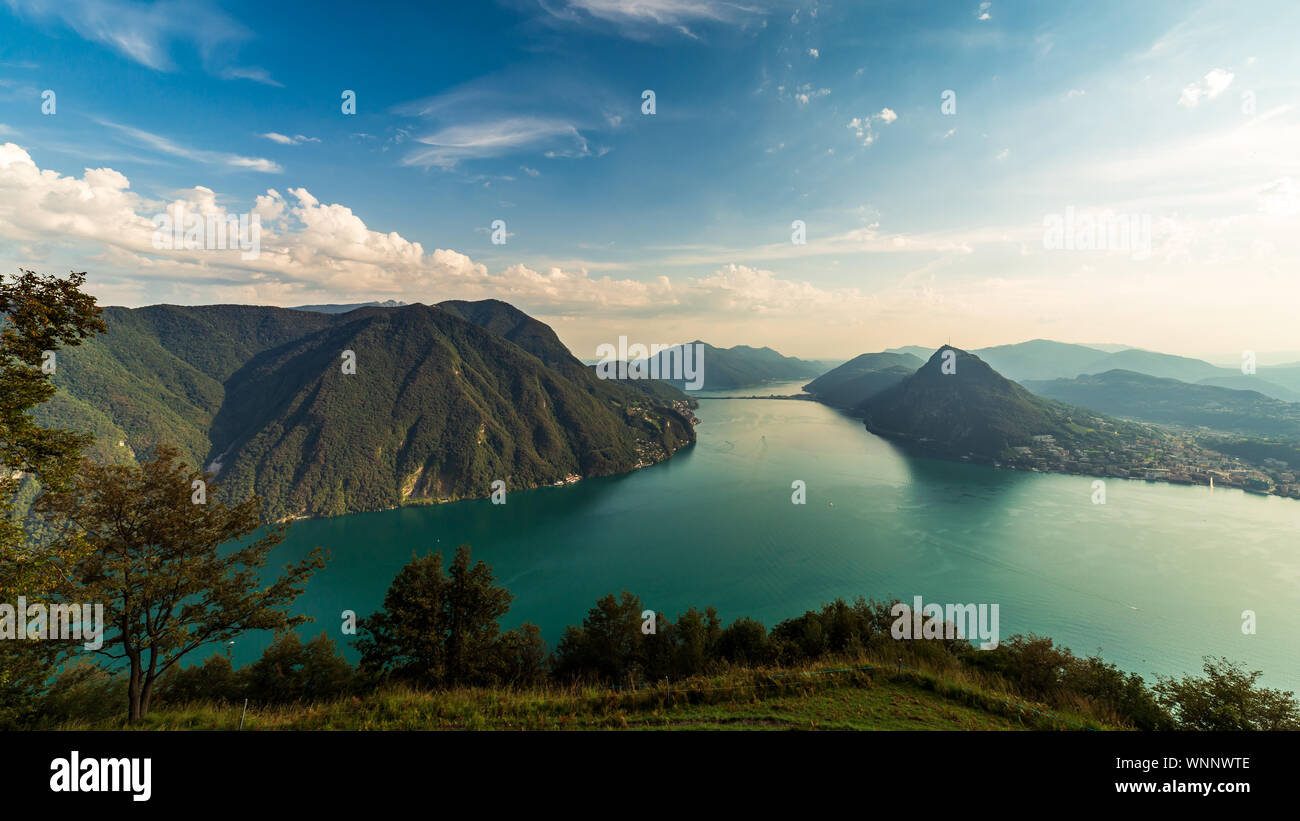 Switzerland lugano lake hi-res stock photography and images - Alamy