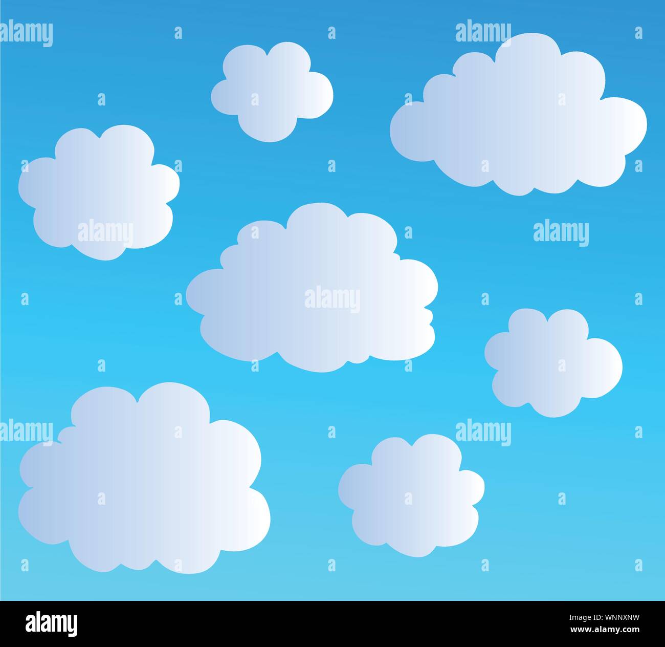 Cartoon clouds collection 3 Stock Vector Image & Art - Alamy