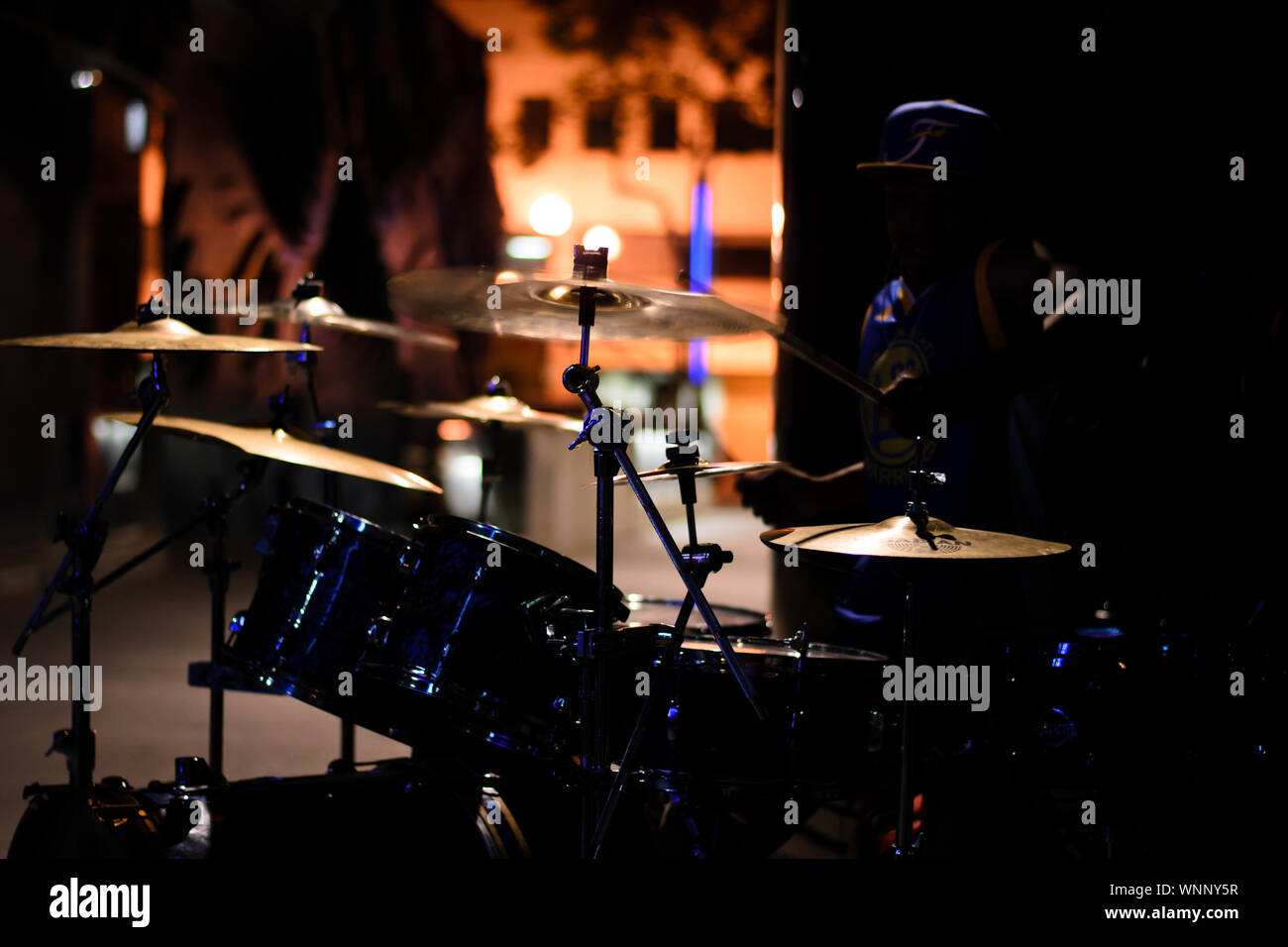 Drum Kit On Stage High Resolution Stock Photography and Images - Alamy