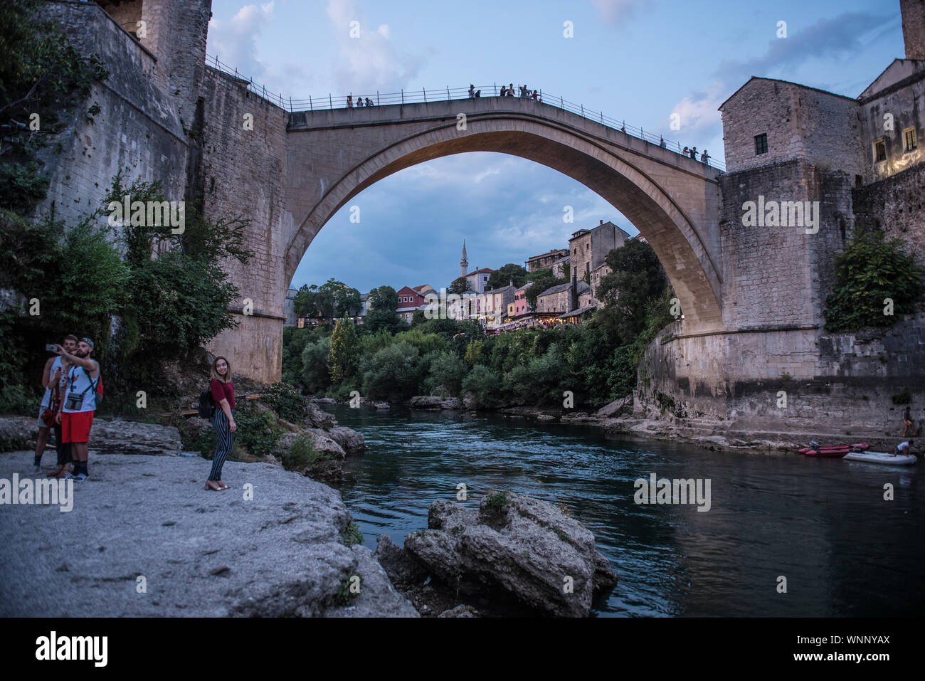 Mostar. Mostar's historic bridge Stock Photo - Alamy