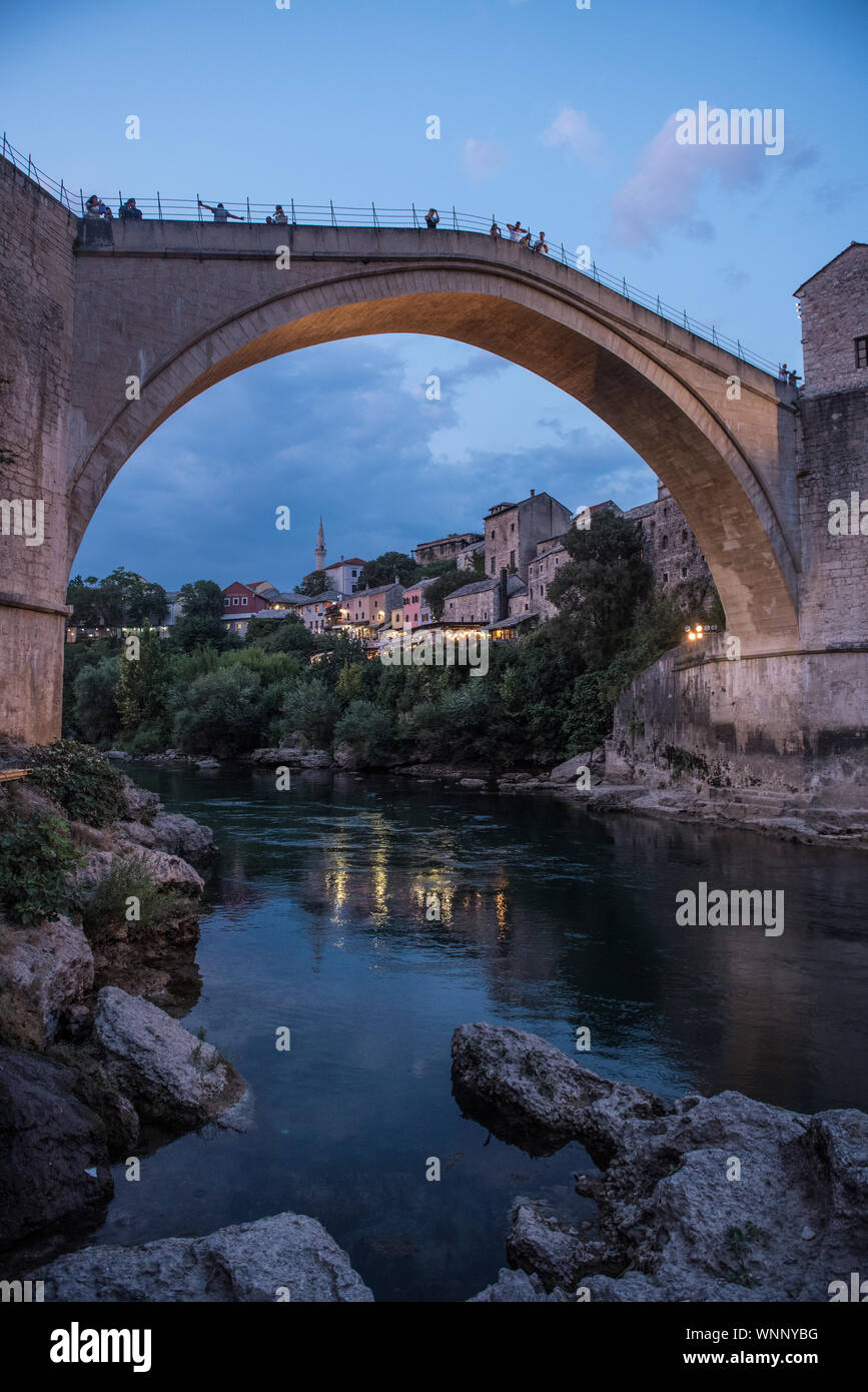 Mostar. Mostar's historic bridge Stock Photo - Alamy