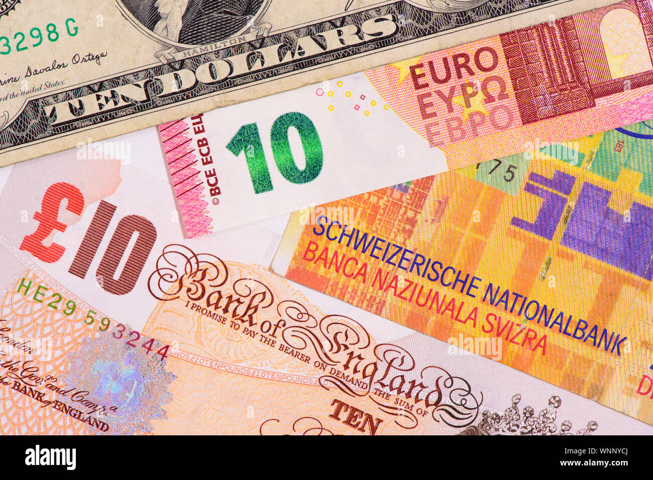 banknotes of different currencies Stock Photo - Alamy