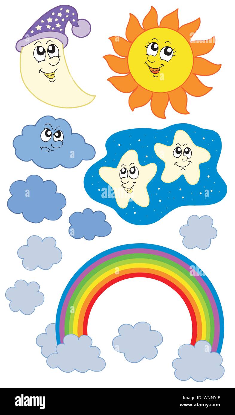 Sun Moon and weather collection Stock Vector Image & Art - Alamy