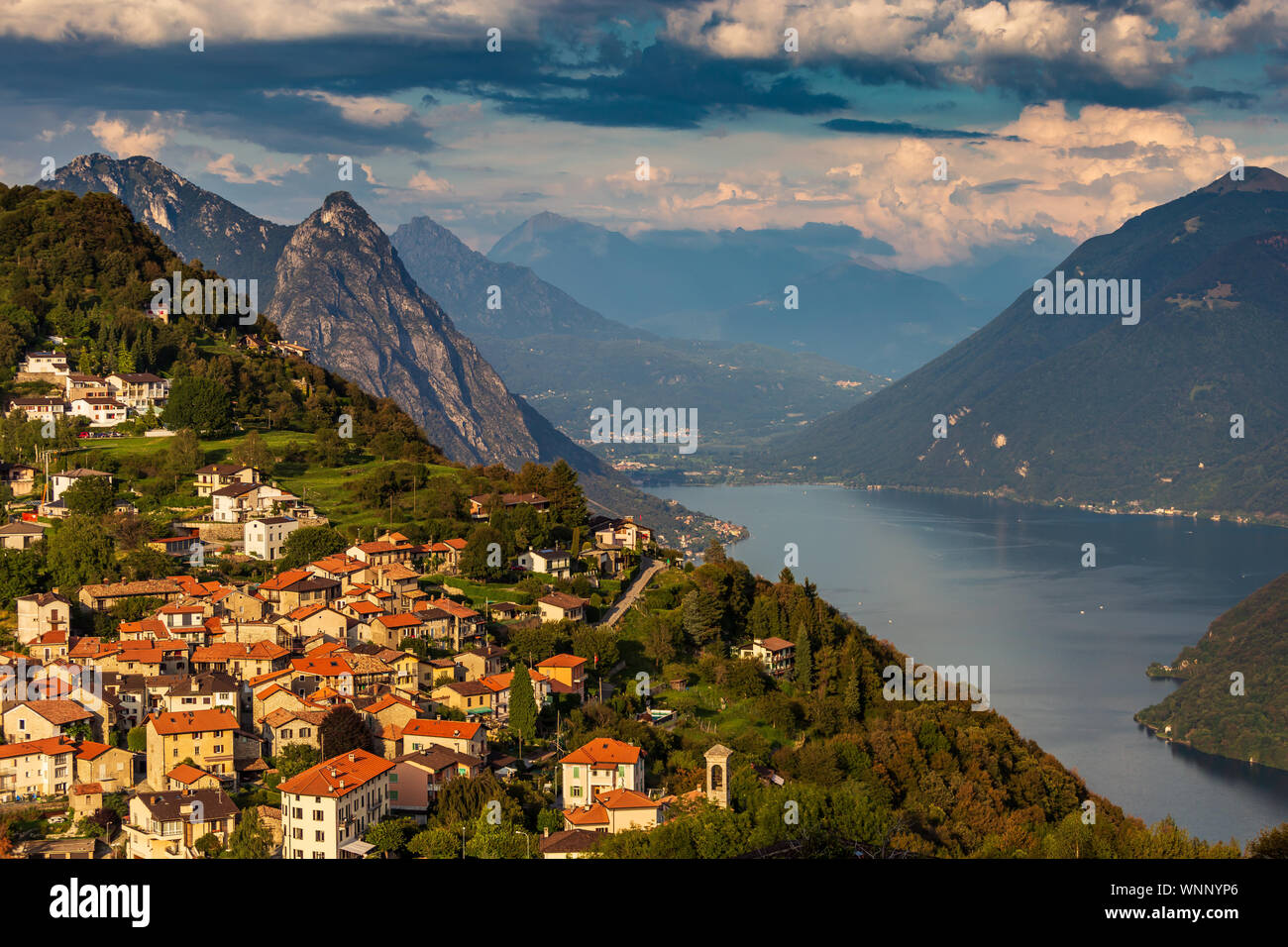 A view of Bre village on Ticino Stock Photo - Alamy