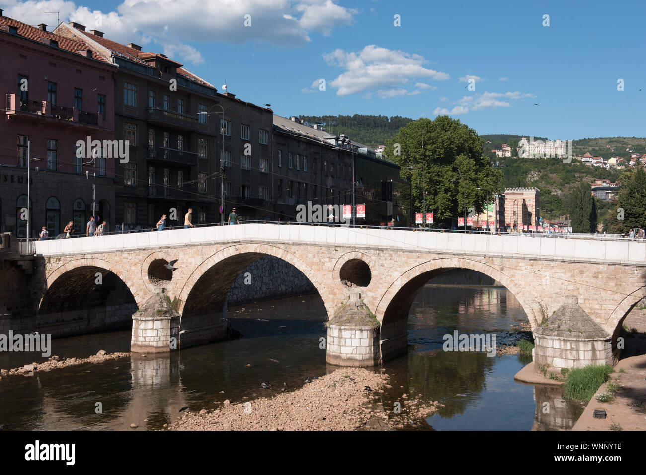 Sarajevo Latin bridge Stock Photo - Alamy