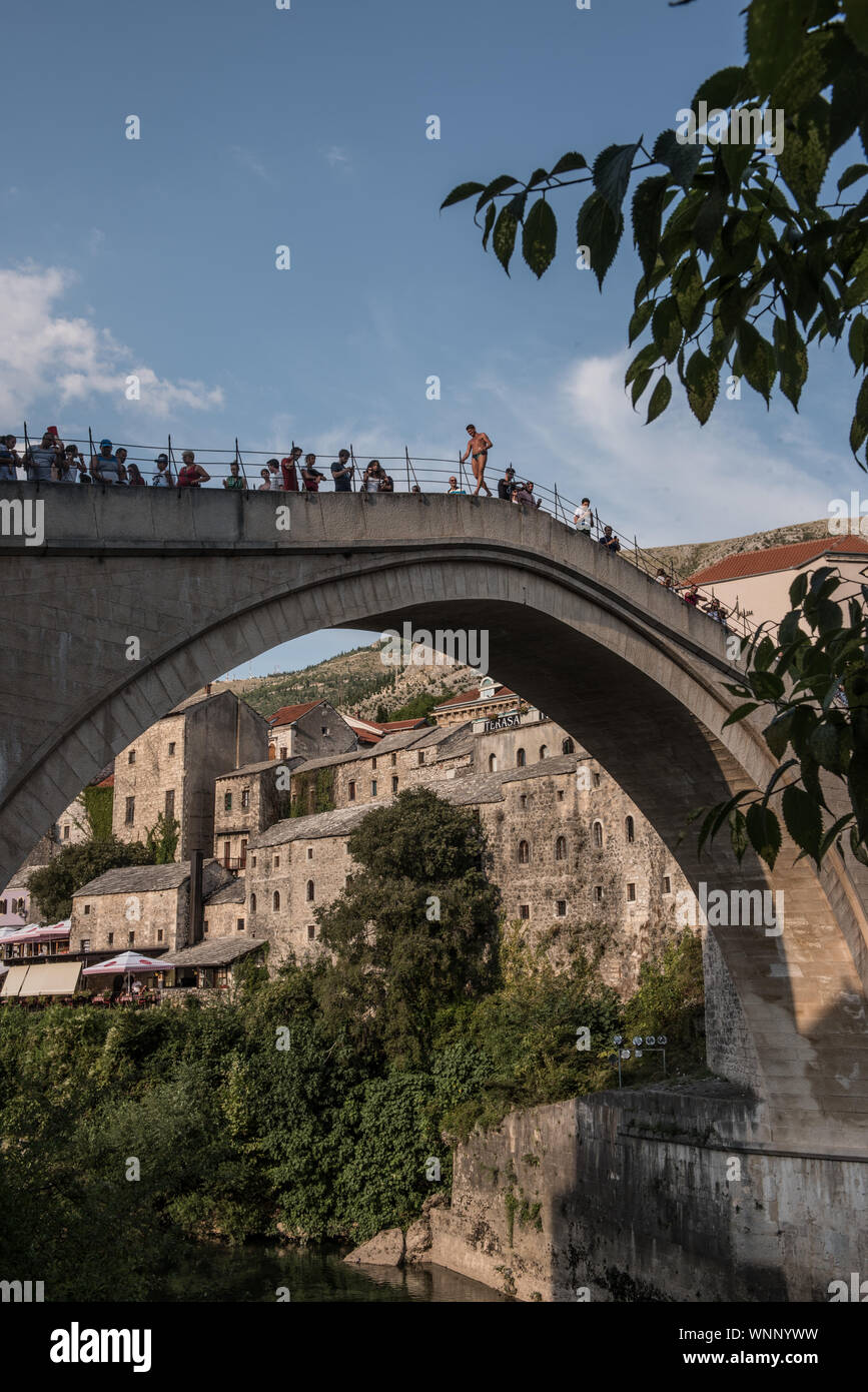 Mostar. Mostar's historic bridge Stock Photo - Alamy