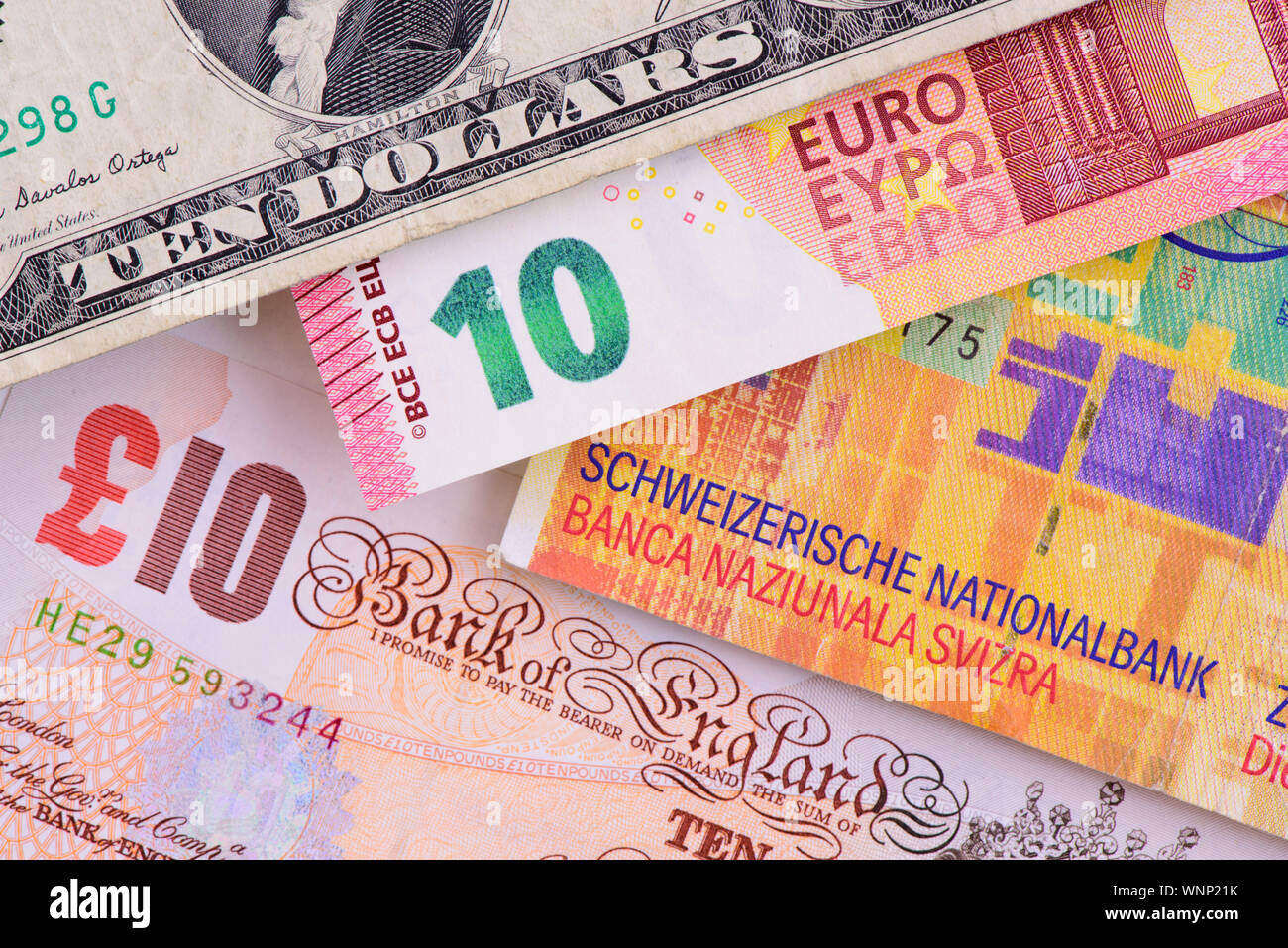 banknotes of different currencies Stock Photo - Alamy