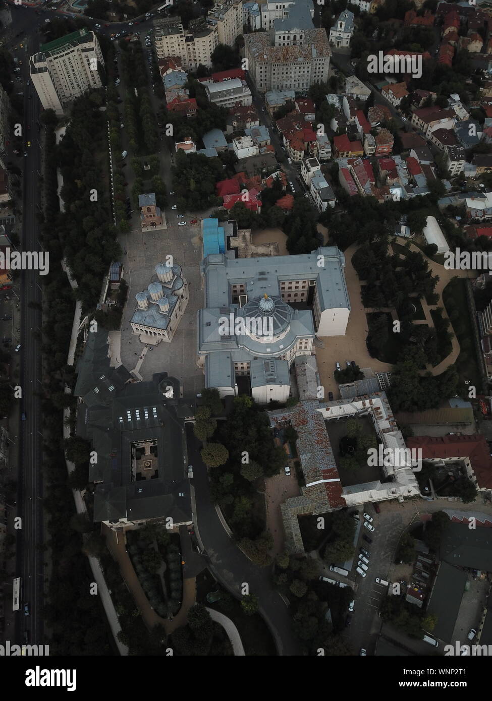 Bucharest Cityscape drone sights Romania Stock Photo - Alamy