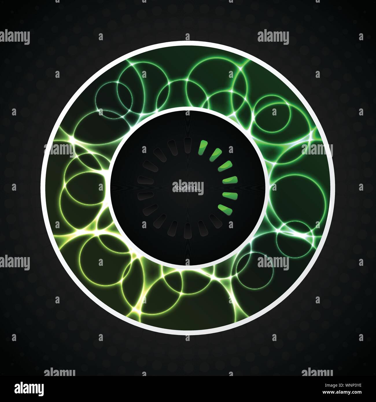 Loading progress with abstract background Stock Vector Image & Art - Alamy