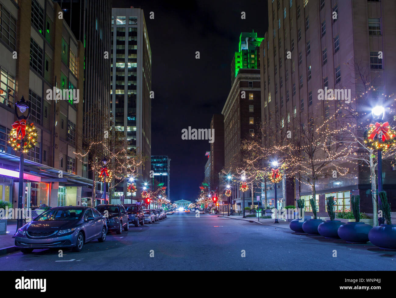 Raleigh city lights hi-res stock photography and images - Alamy