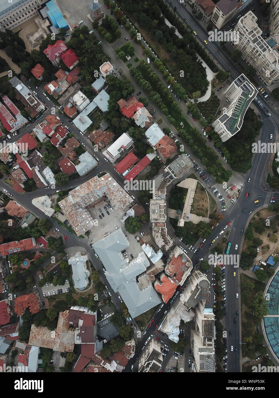 Bucharest Cityscape drone sights Romania Stock Photo - Alamy