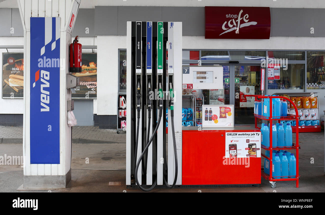 Gas Station Pump Price Europe High Resolution Stock Photography and ...