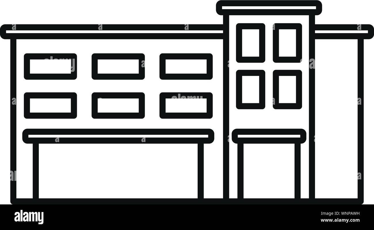Commercial mall icon. Outline commercial mall vector icon for web ...