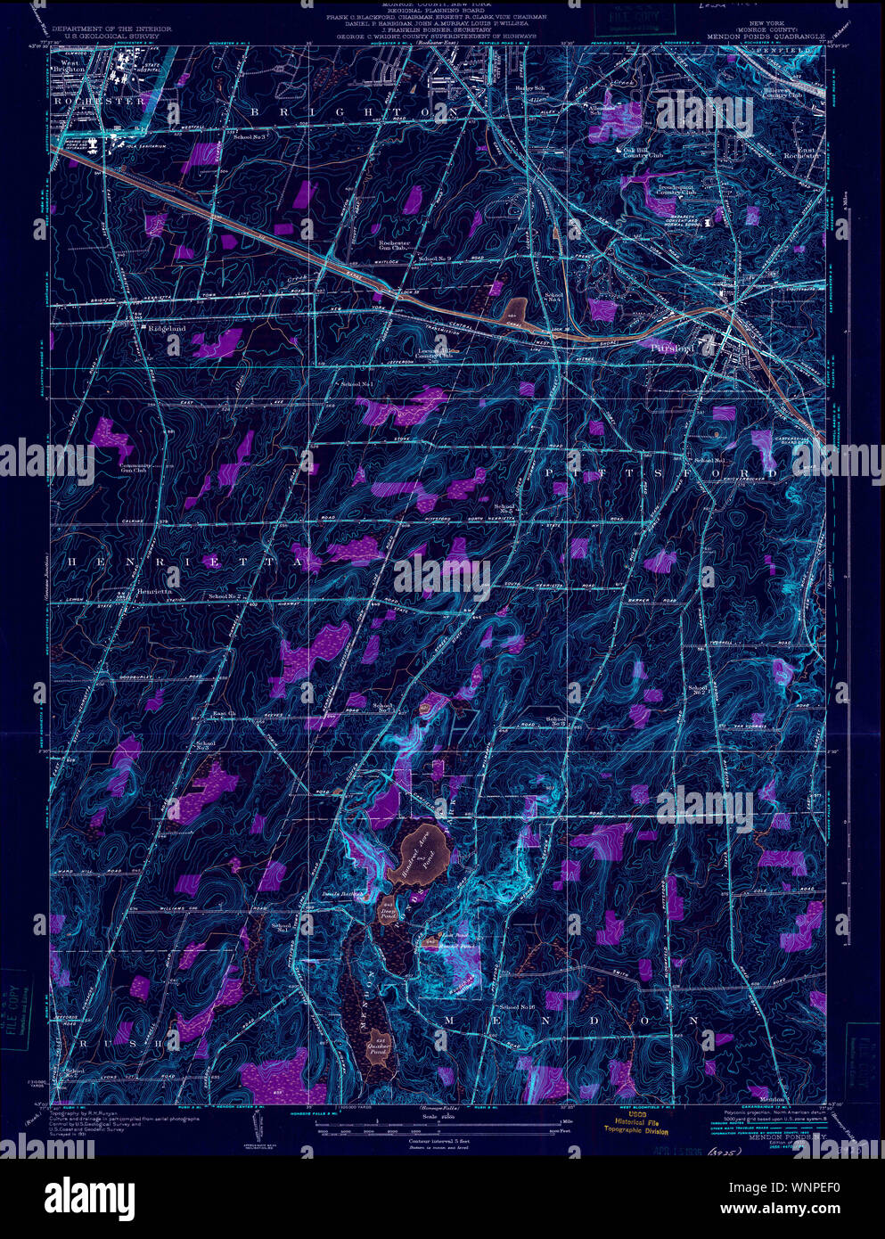 Map of mendon hi-res stock photography and images - Alamy
