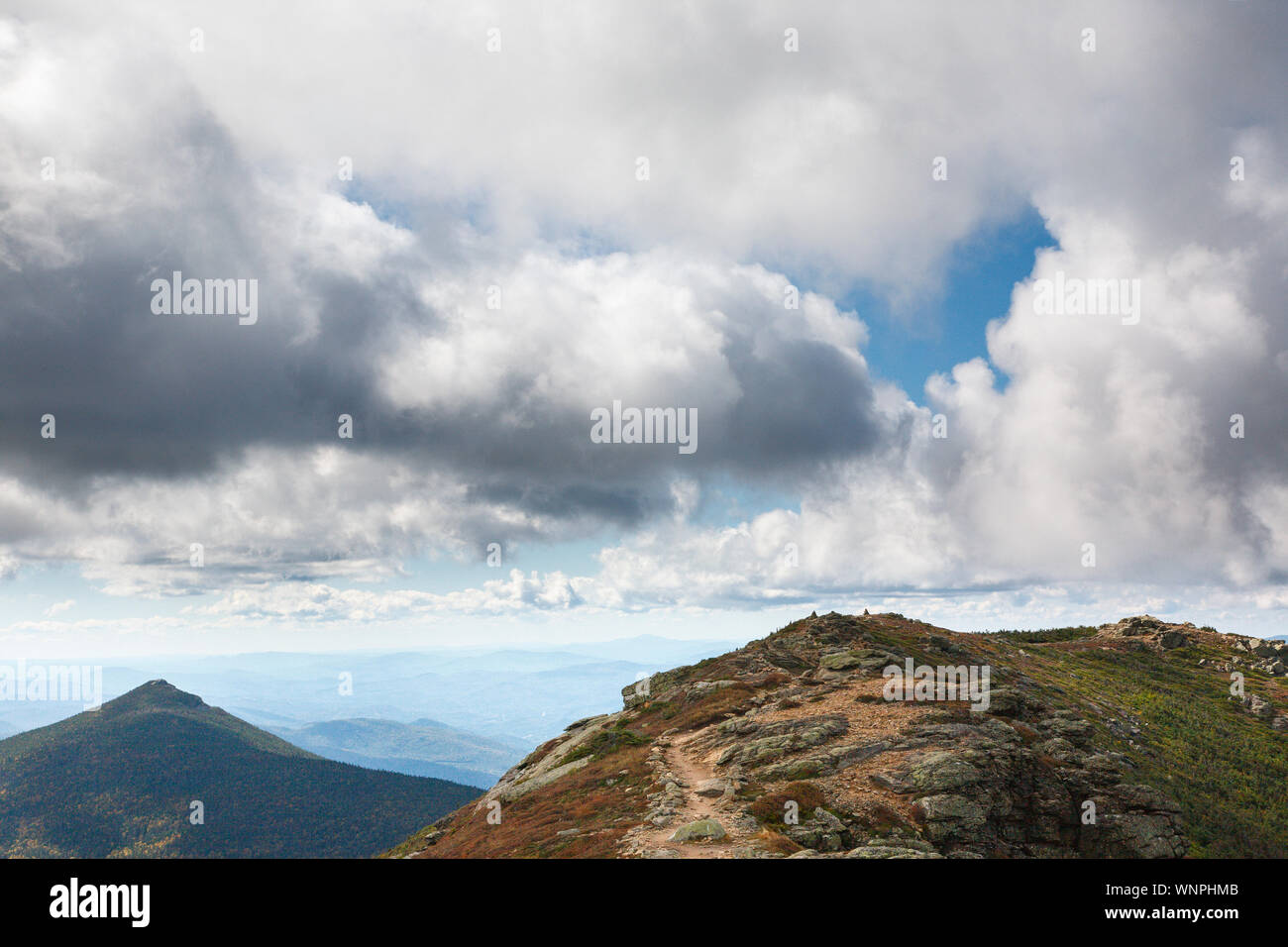 The Appalachian Trail (Franconia Ridge Trail), near Little Haystack ...