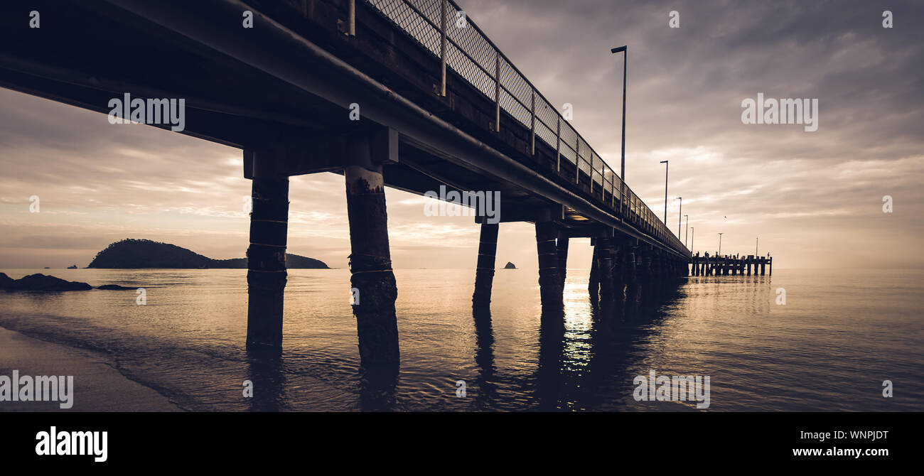 View Of Bridge Over Calm Sea Stock Photo - Alamy