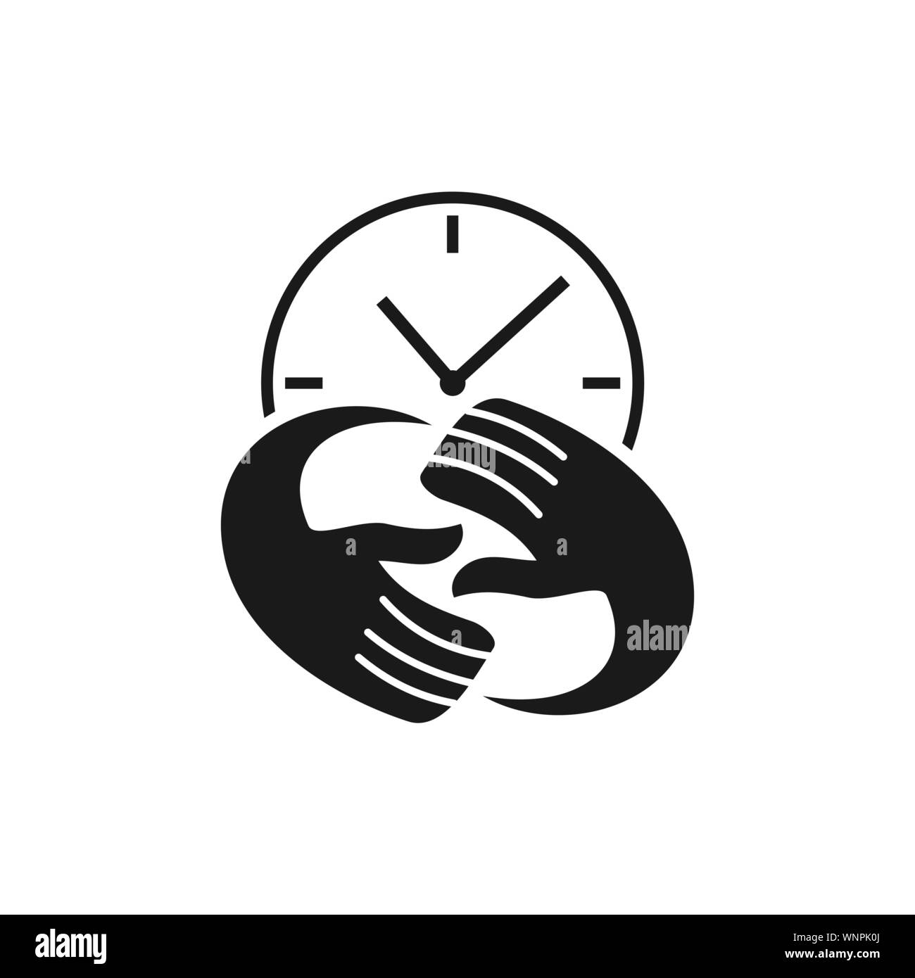 Commitment Teamwork Together Business Black Logo Illustration Vector ...