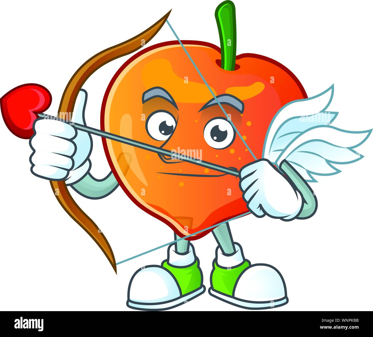 Cupid nectarian fresh cartoon character with mascot Stock Vector Image ...