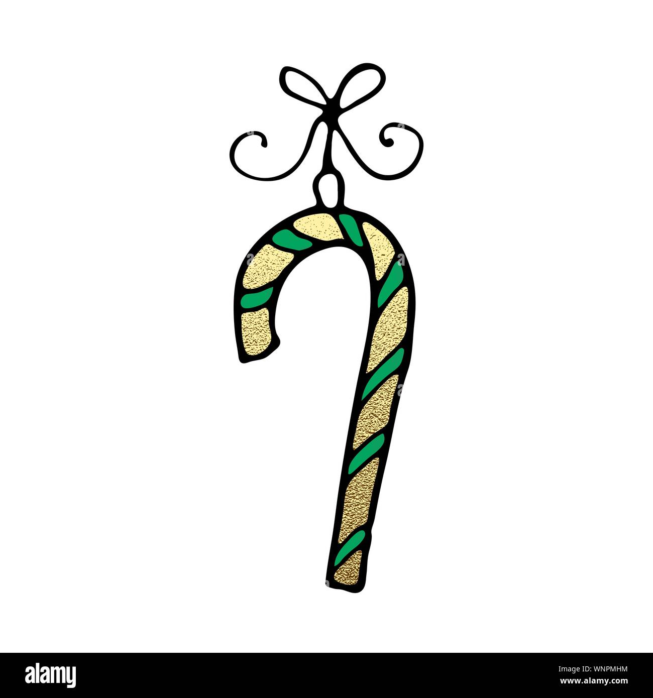 Christmas color icon. Cute hand drawn clip art for winter holidays ...