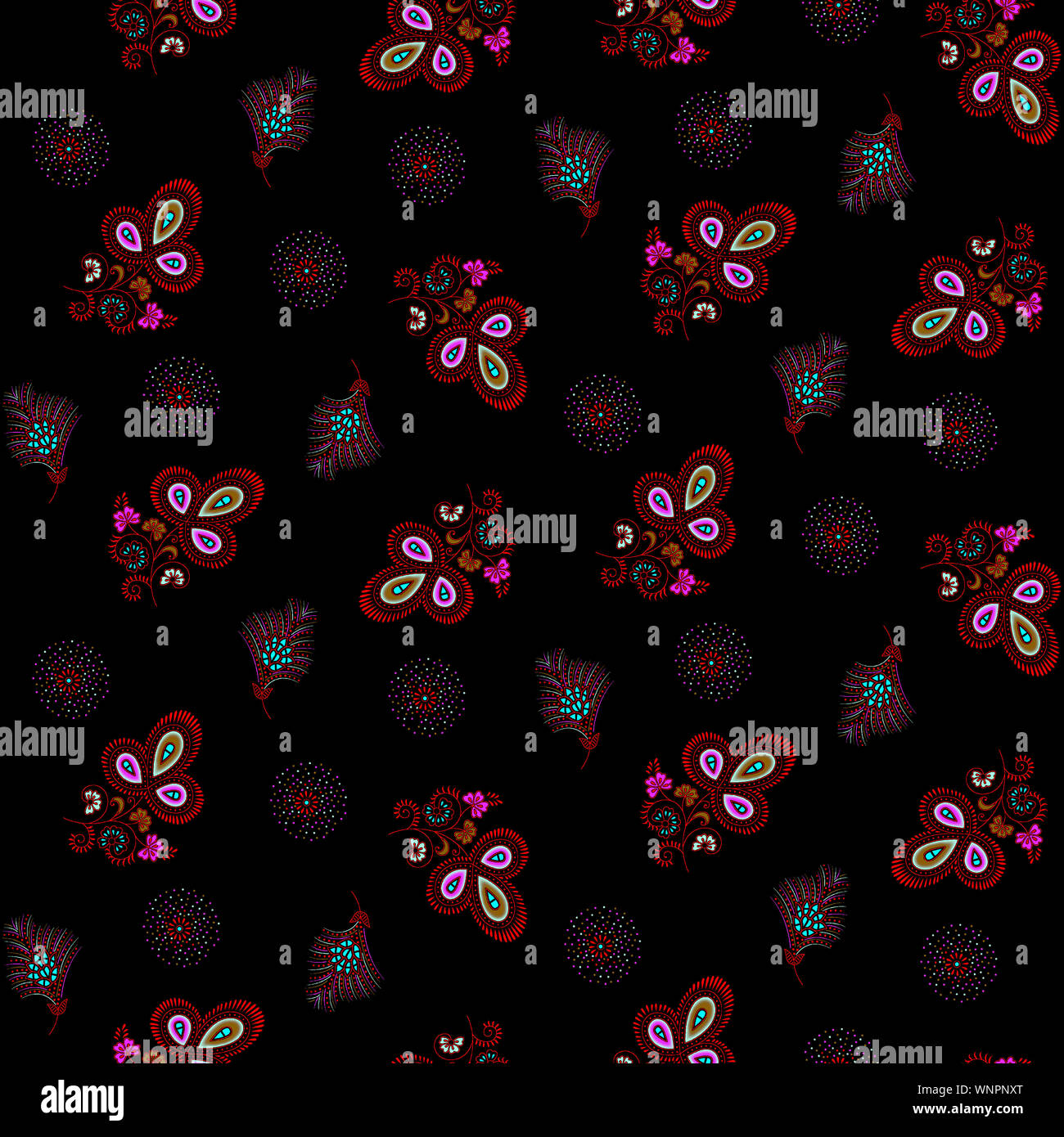 Seamless traditional pattern, embroidery design Stock Photo - Alamy