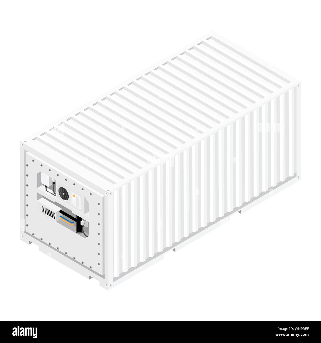 20ft container Stock Vector Images - Alamy