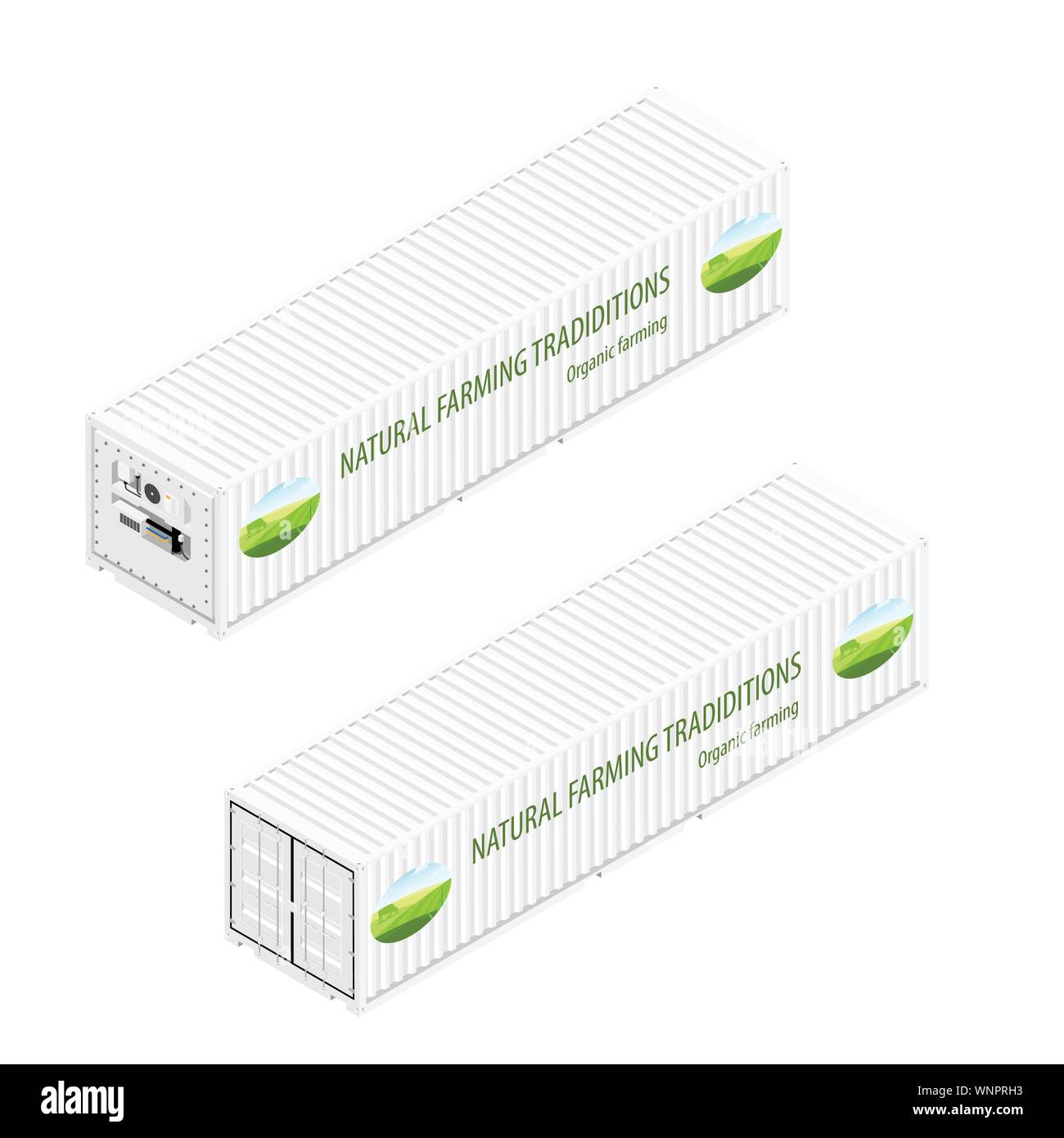 40ft container Stock Vector Images - Alamy