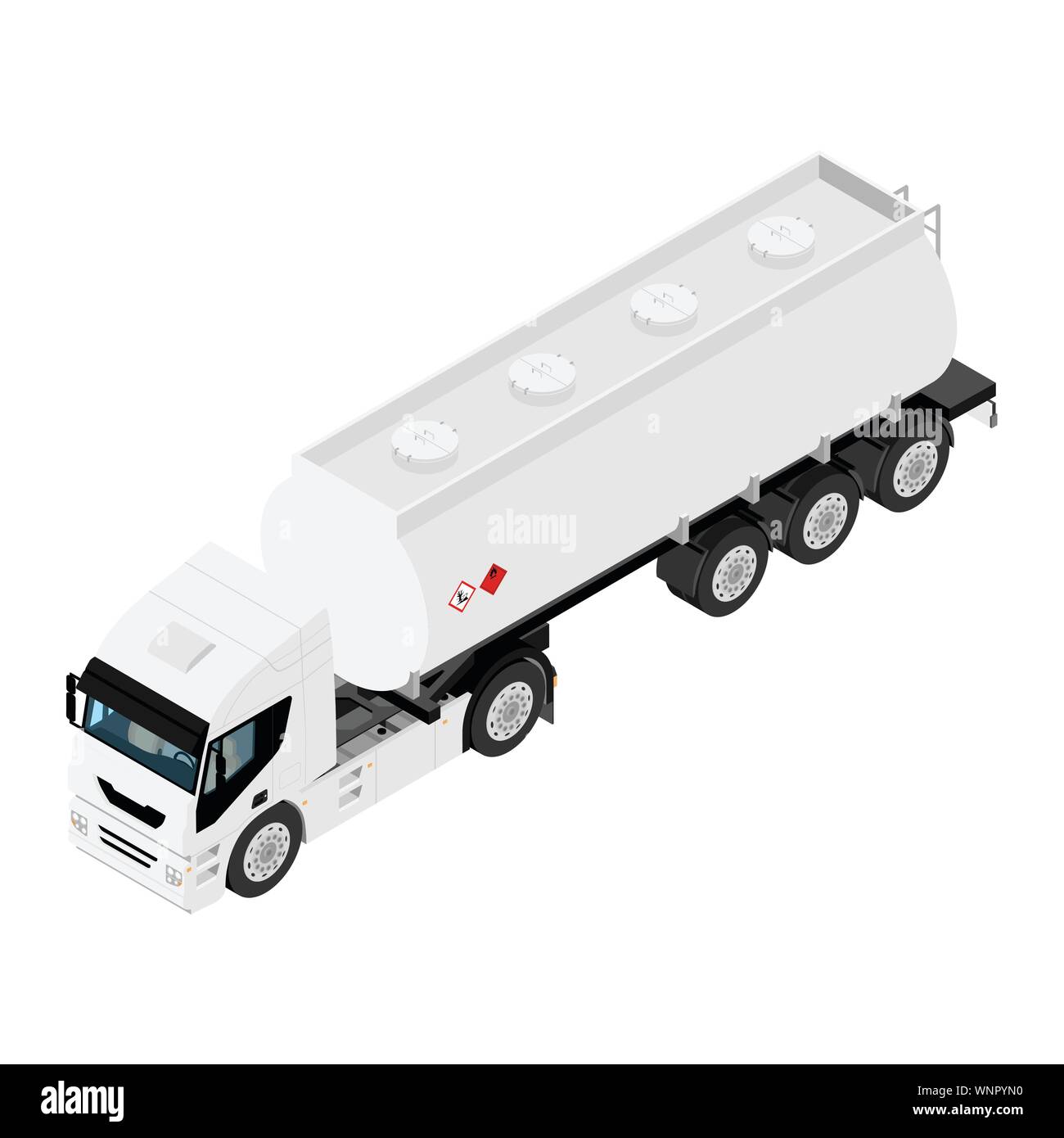 Tanker truck side view vector hi-res stock photography and images - Alamy